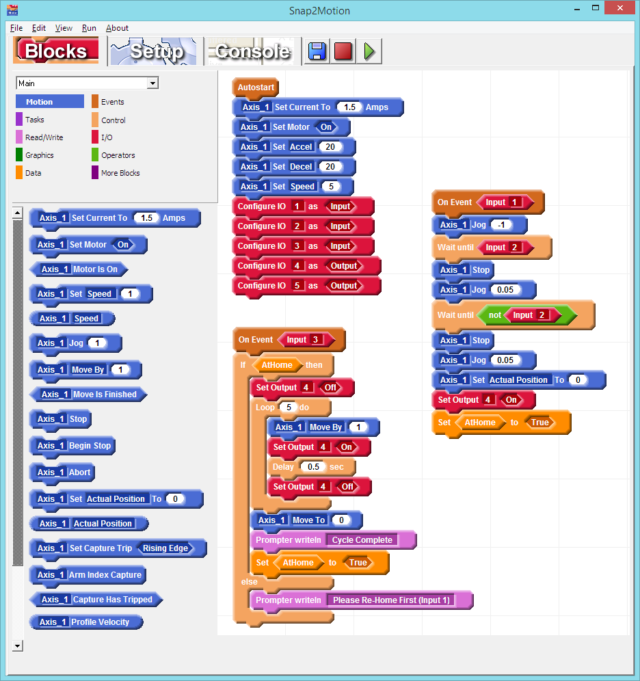 Snap2motion Software Overview – ModuSystems
