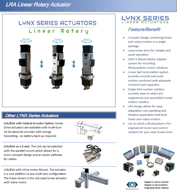 LYNX Linear Rotary – ModuSystems