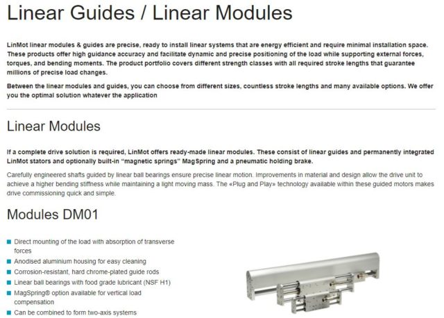 Linear Motors For High Speed Automation – ModuSystems