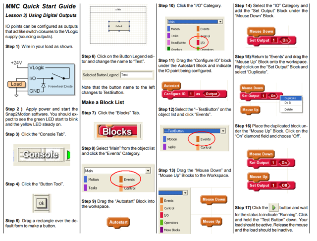 Snap2motion Quick Start – ModuSystems